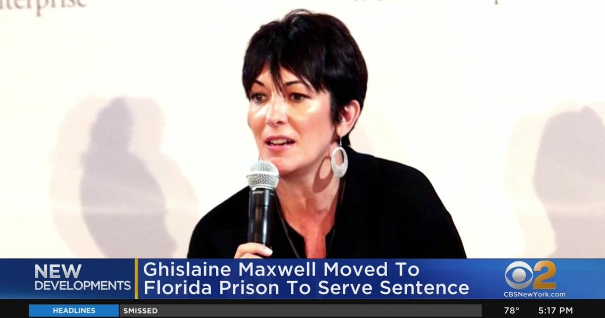 Ghislaine Maxwell moved to Florida prison - CBS New York