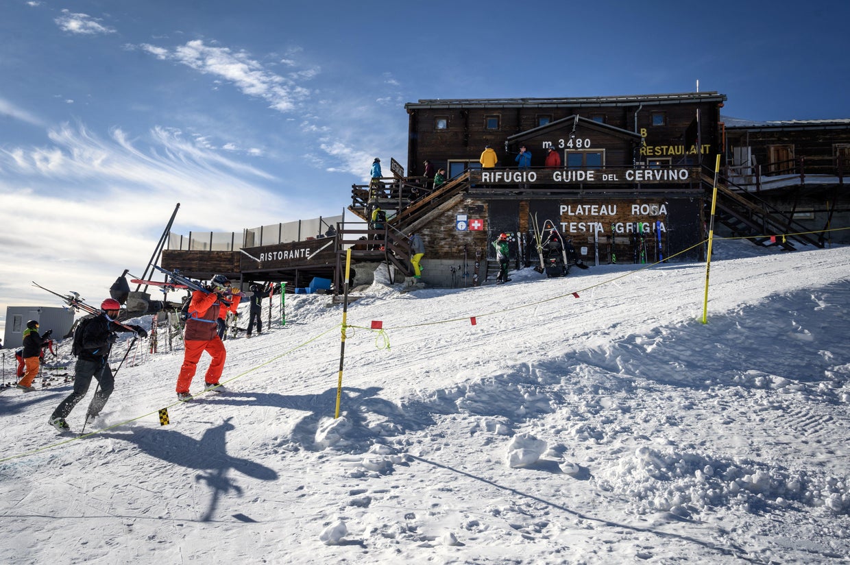 Melting Theodul Glacier moves Swiss-Italian border, putting the ...