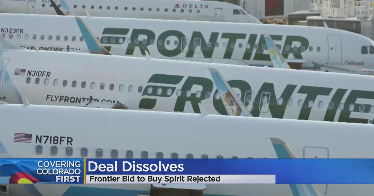 Denver-based Frontier loses bid to merge with Spirit Airlines - CBS ...
