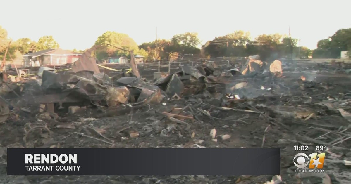Fire ravages Rendon neighborhood, destroying 3 homes - CBS Texas