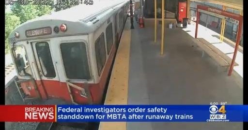 Federal investigators order safety standdown for for MBTA after runaway ...