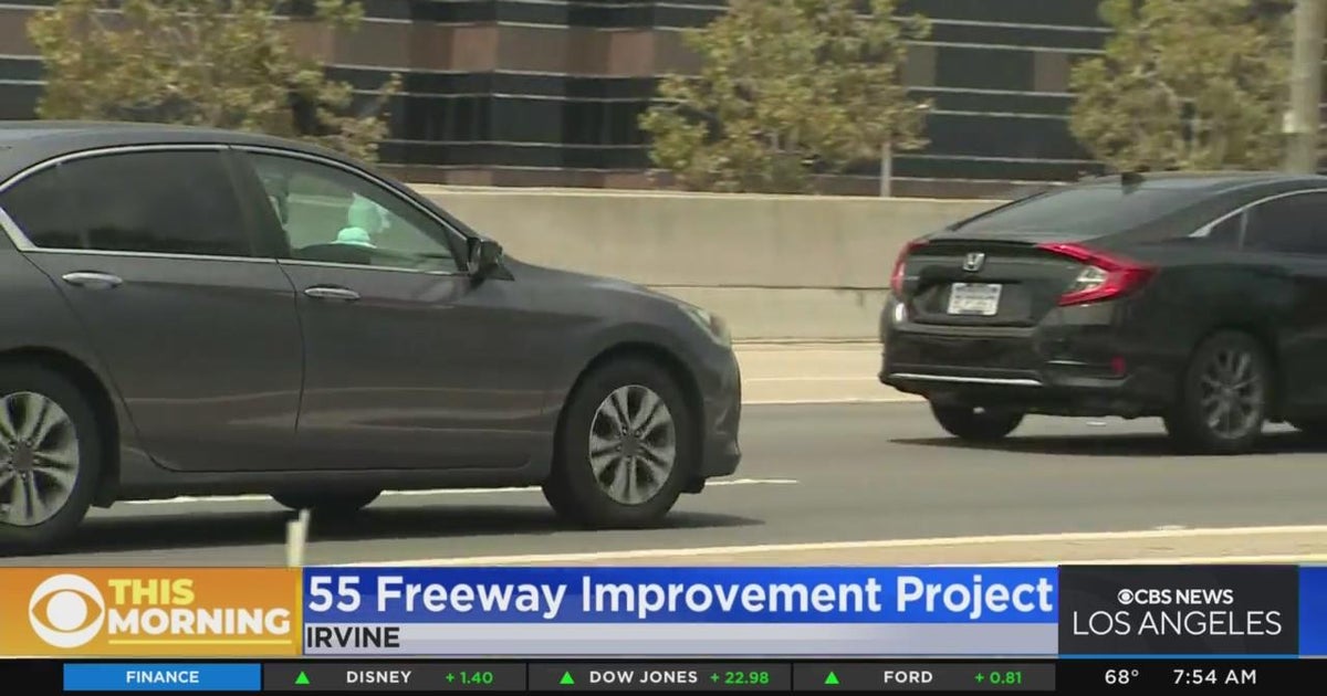 Work begins on 55 Freeway improvement project - CBS Los Angeles