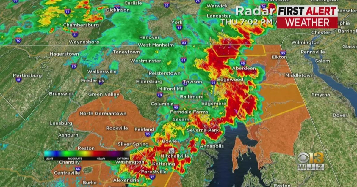 Severe storms have led to flash flooding across Maryland - CBS Baltimore