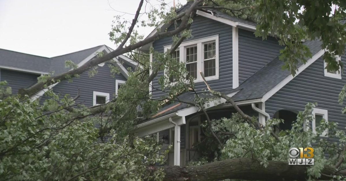 Severe thunderstorms damage Baltimore - CBS Baltimore
