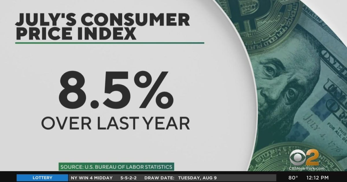 New inflation numbers released Wednesday - CBS New York