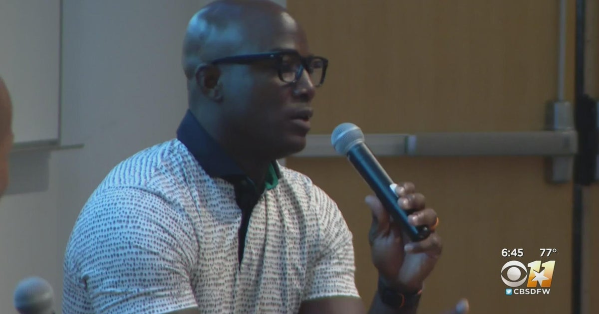 Cowboys legend DeMarcus Ware gives a motivational message to local ...