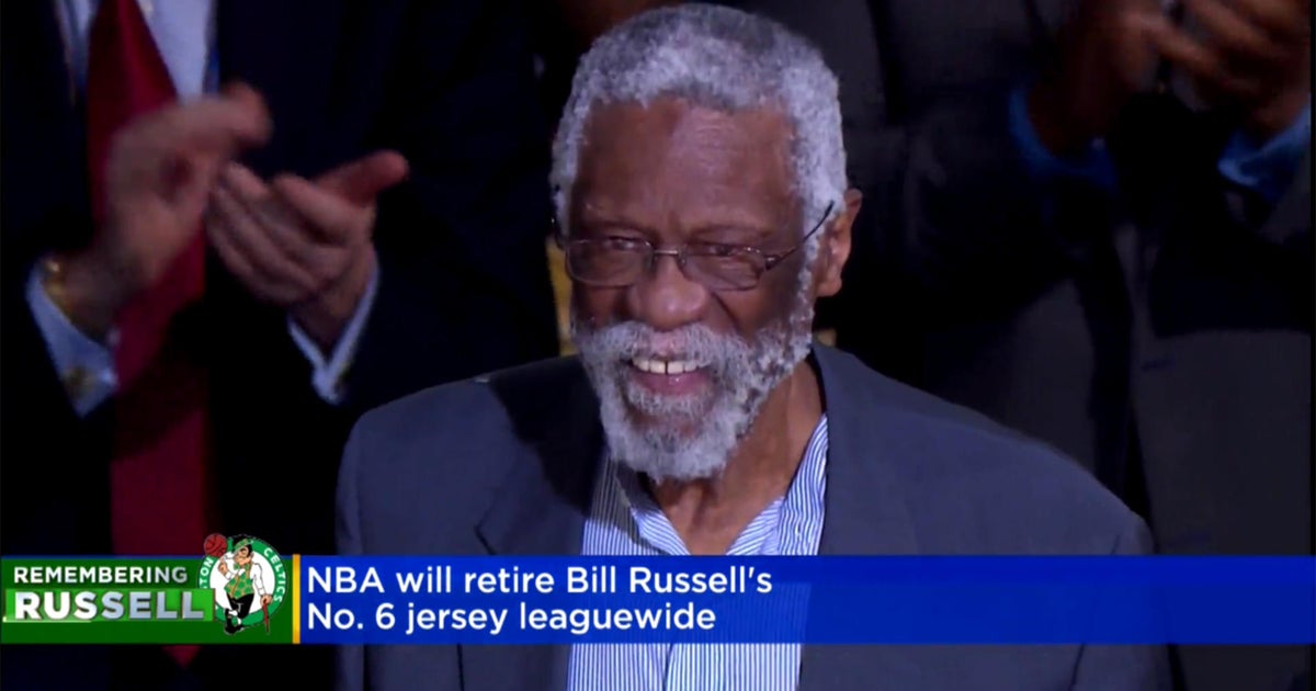 NBA retiring Bill Russell's No. 6 throughout the league - CBS Boston