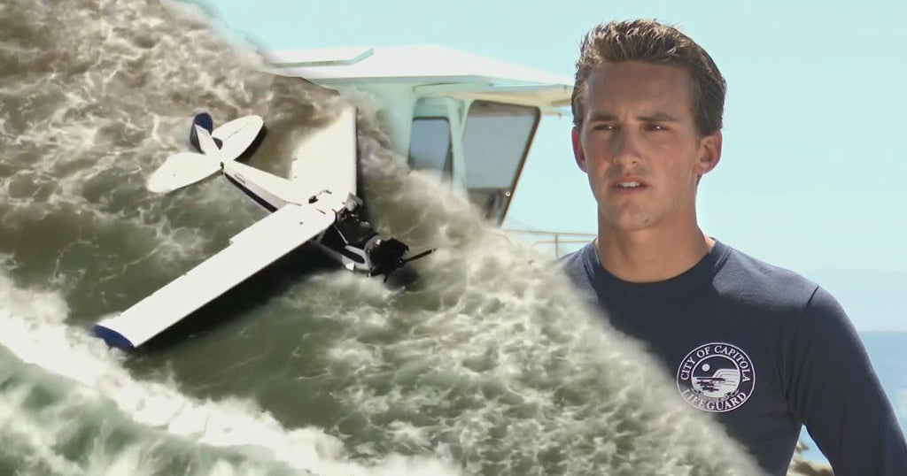 Capitola lifeguard was 1st to rescue pilot in SoCal surf crash - CBS ...