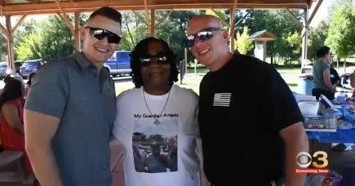Victim of fire in North Coventry Township meets police officers that ...