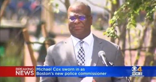 Michael Cox sworn in as new Boston Police Commissioner - CBS Boston