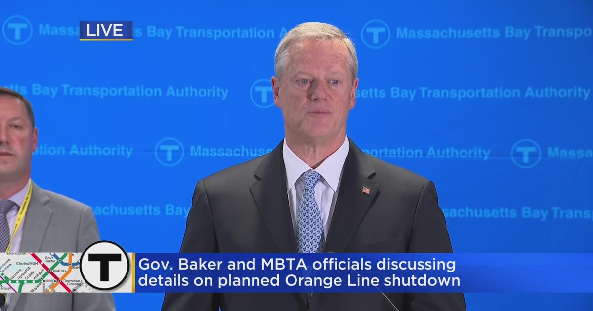 Gov. Charlie Baker answers questions ahead of MBTA Orange Line shutdown ...