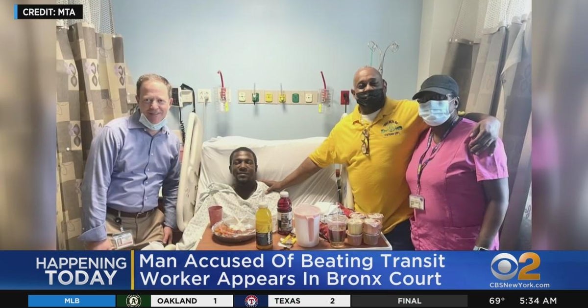 Calls of justice after transit worker assaulted in subway - CBS New York