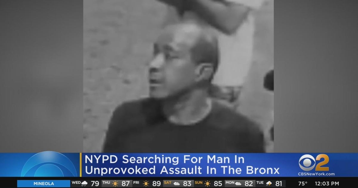 Unprovoked attack caught on video in the Bronx - CBS New York