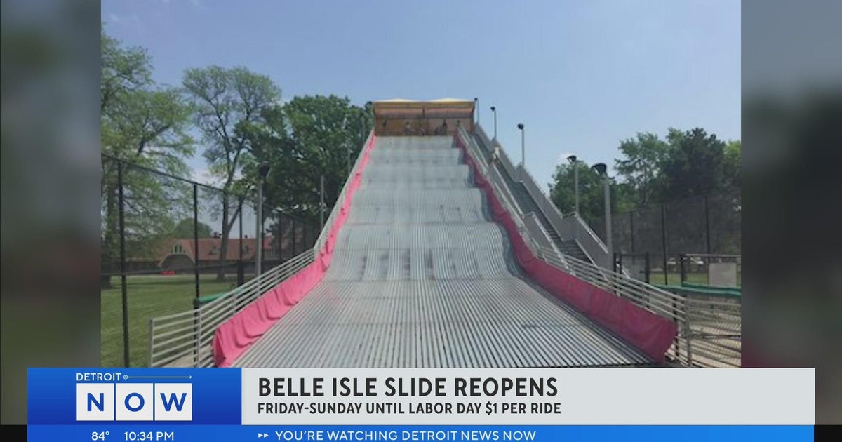Belle Isle Park Reopens Giant Slide Friday - CBS Detroit