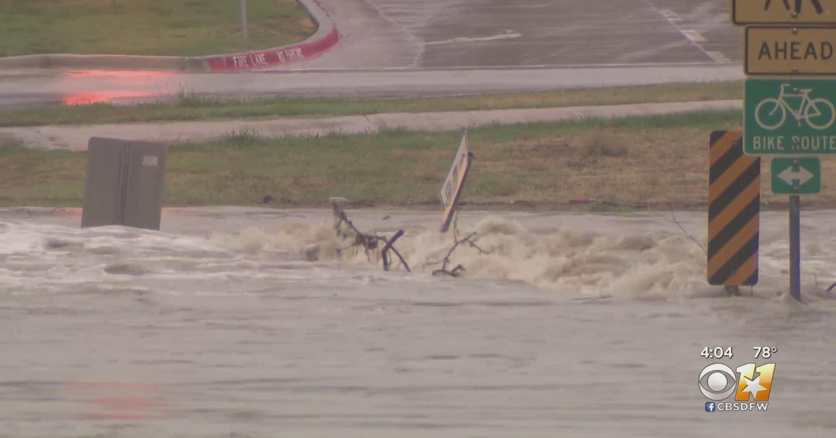 High water rescues keep first responders busy across North Texas - CBS ...