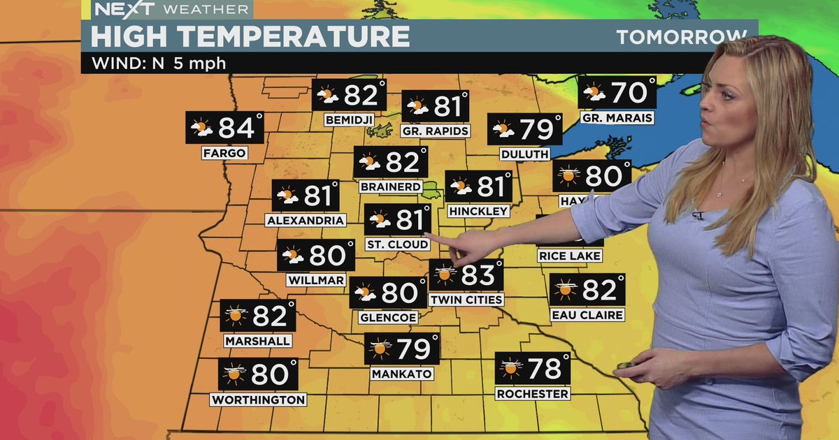 NEXT Weather: Monday will be beautiful start to the week - CBS Minnesota