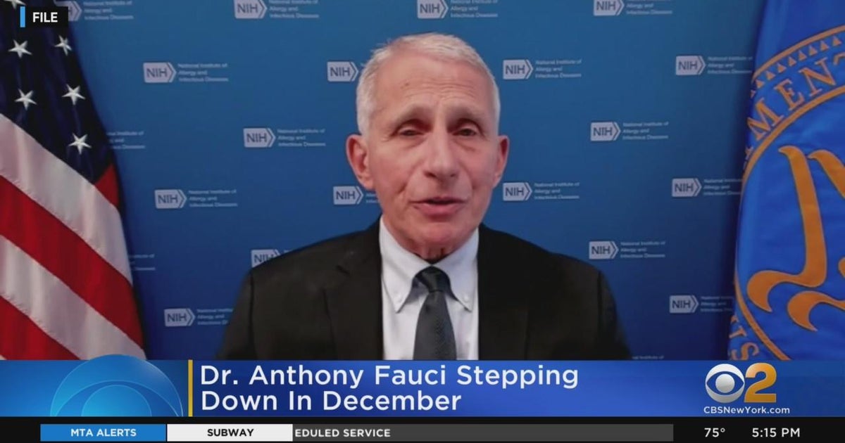 Dr. Fauci stepping down in December - CBS New York