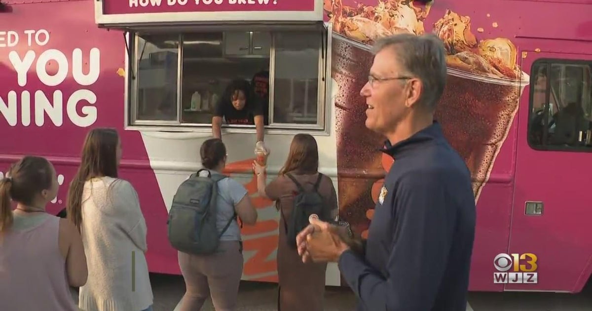 Mark Viviano surprises teachers at Monarch Academy with Dunkin' - CBS ...