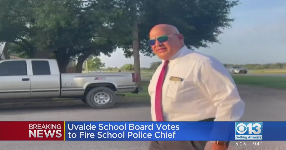 Uvalde school board fires Chief Pete Arredondo - CBS Sacramento