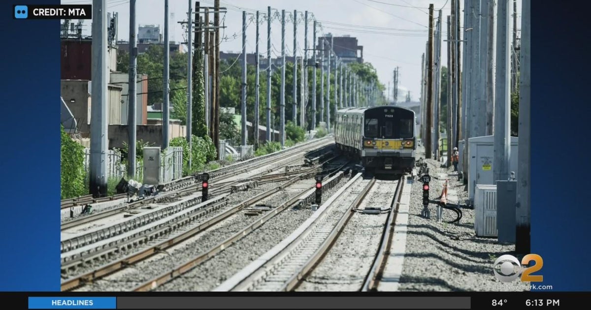 Second section of LIRR third track now in service - CBS New York