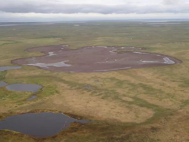 Lakes are disappearing in the Arctic as the region warms nearly four ...