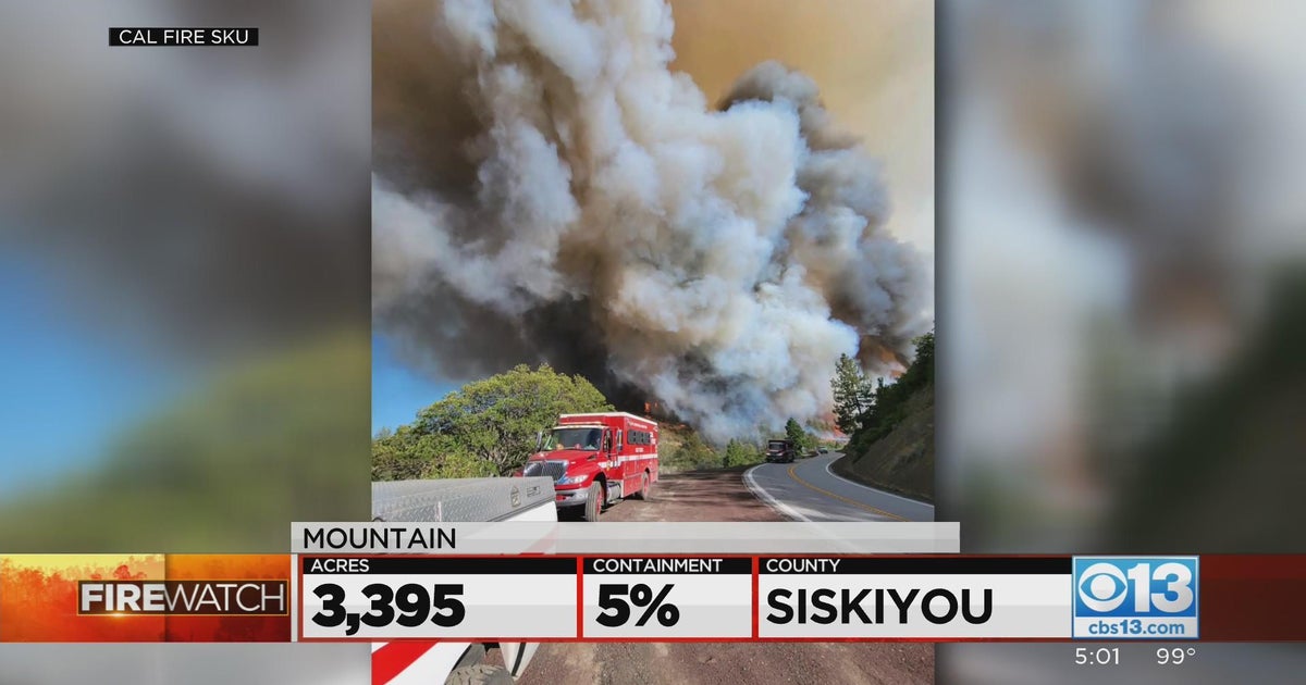 Mountain Fire: Second Siskiyou Fire has burned 3,395 acres, 5% ...