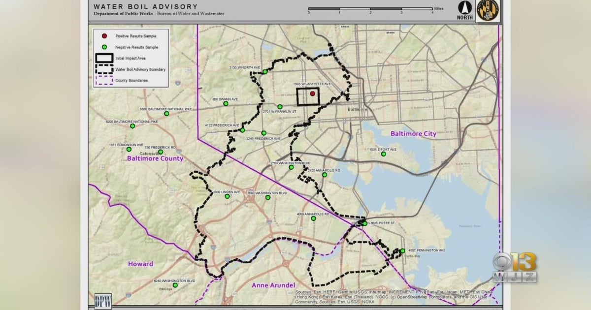 DPW issues Boil Water Advisory for parts of Baltimore after E. coli ...