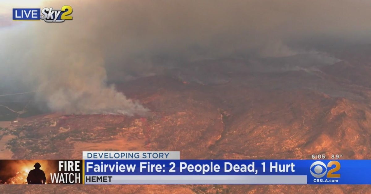 Homes in northern edge of Fairview Fire most in danger - CBS Los Angeles