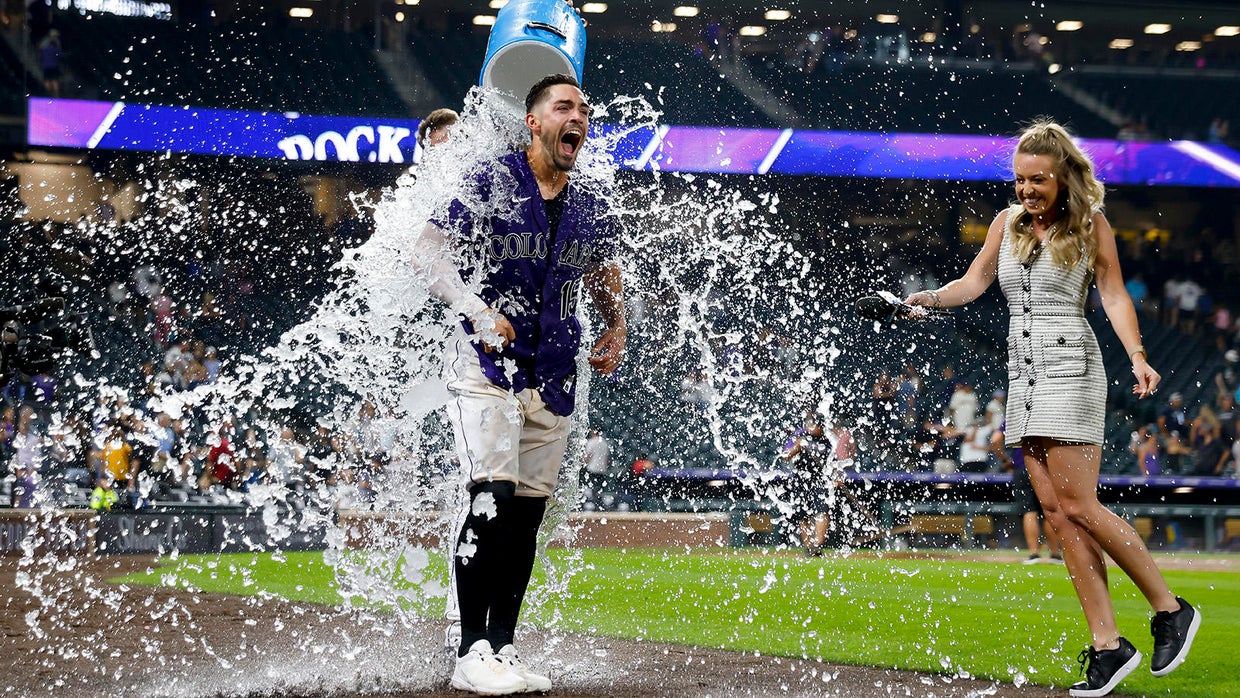 Randal Grichuk, Colorado Rockies defeat Milwaukee Brewers in 10 - CBS ...