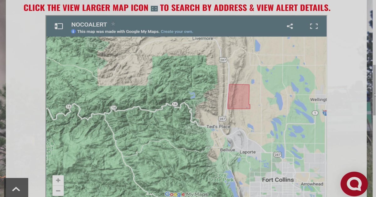 Wildfire: Mandatory evacuations ordered for area near Larimer County ...