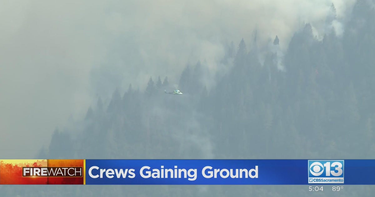 Fire crews were able to gain ground on the Mosquito Fire in Foresthill ...