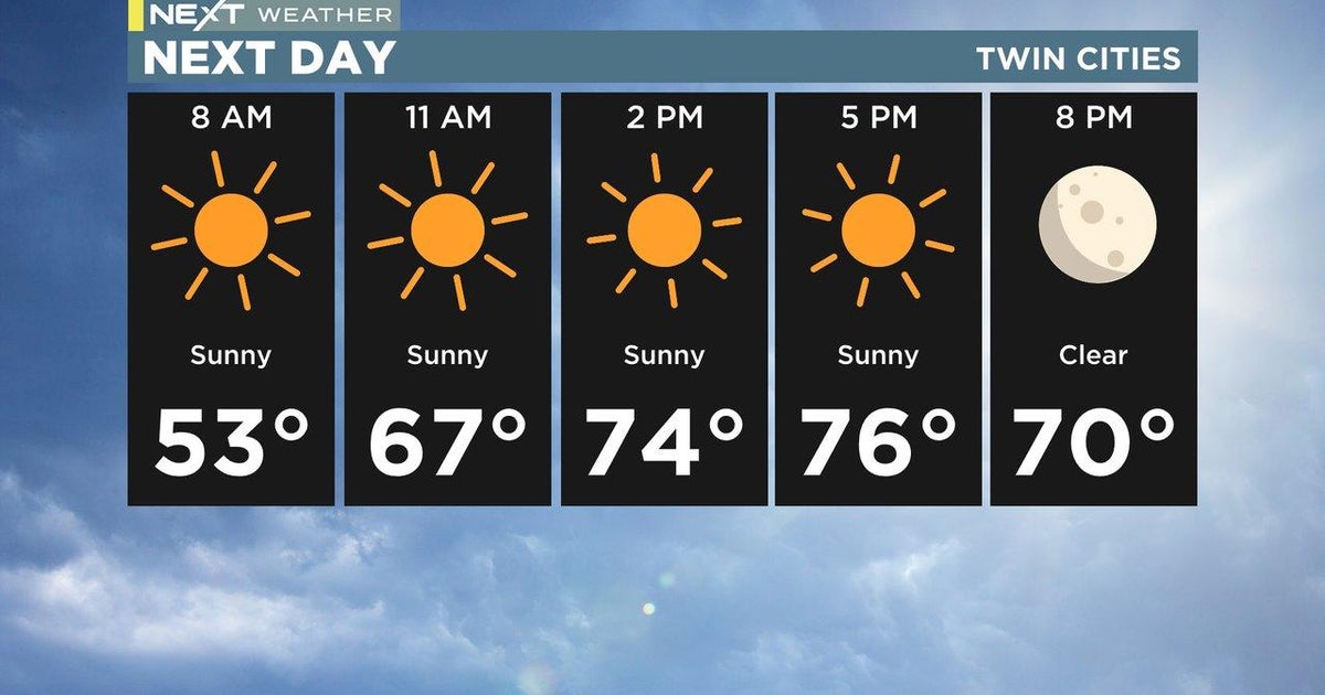 NEXT Weather: Pleasant early fall temps continue Sunday - CBS Minnesota