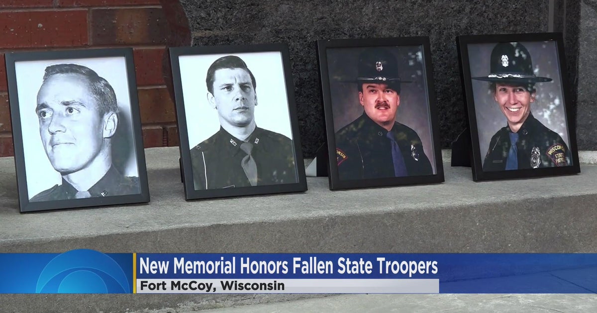 New memorial pays tribute to fallen Wisconsin state troopers - CBS ...