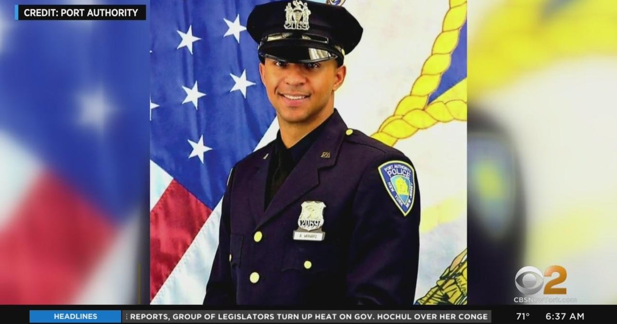 Wake today for PAPD officer killed in crash - CBS New York