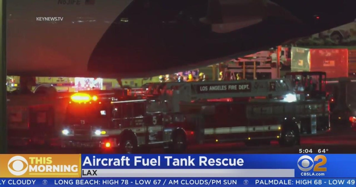 Worker at LAX rescued from aircraft fuel tank after becoming ...