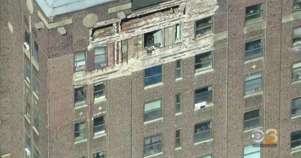 Residents displaced partial building collapse in Logan - CBS Philadelphia