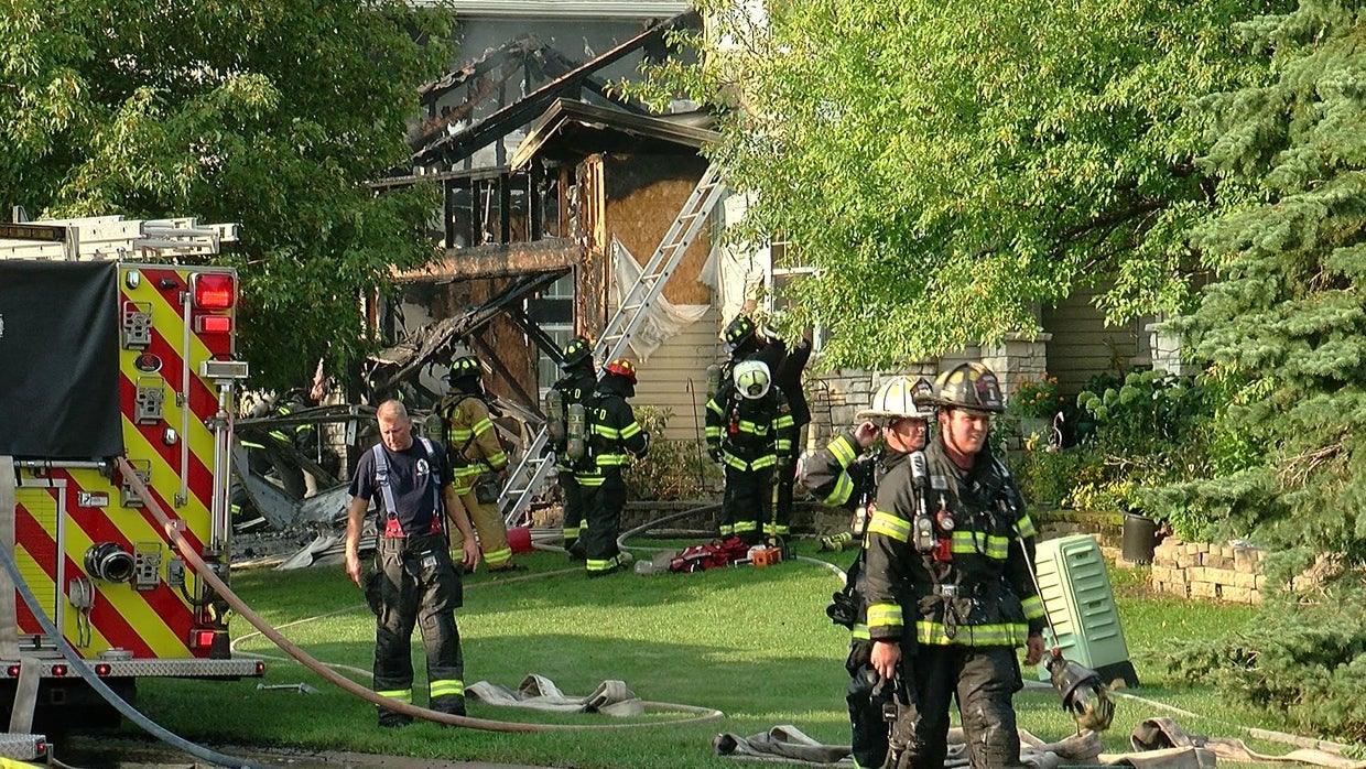 Firefighters battle blaze at Blaine home - Fifty Lakes Minnesota