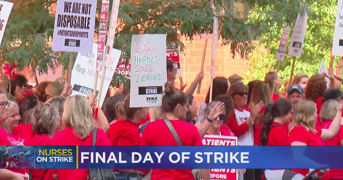 Minnesota nurses return for last full day of strike - CBS Minnesota