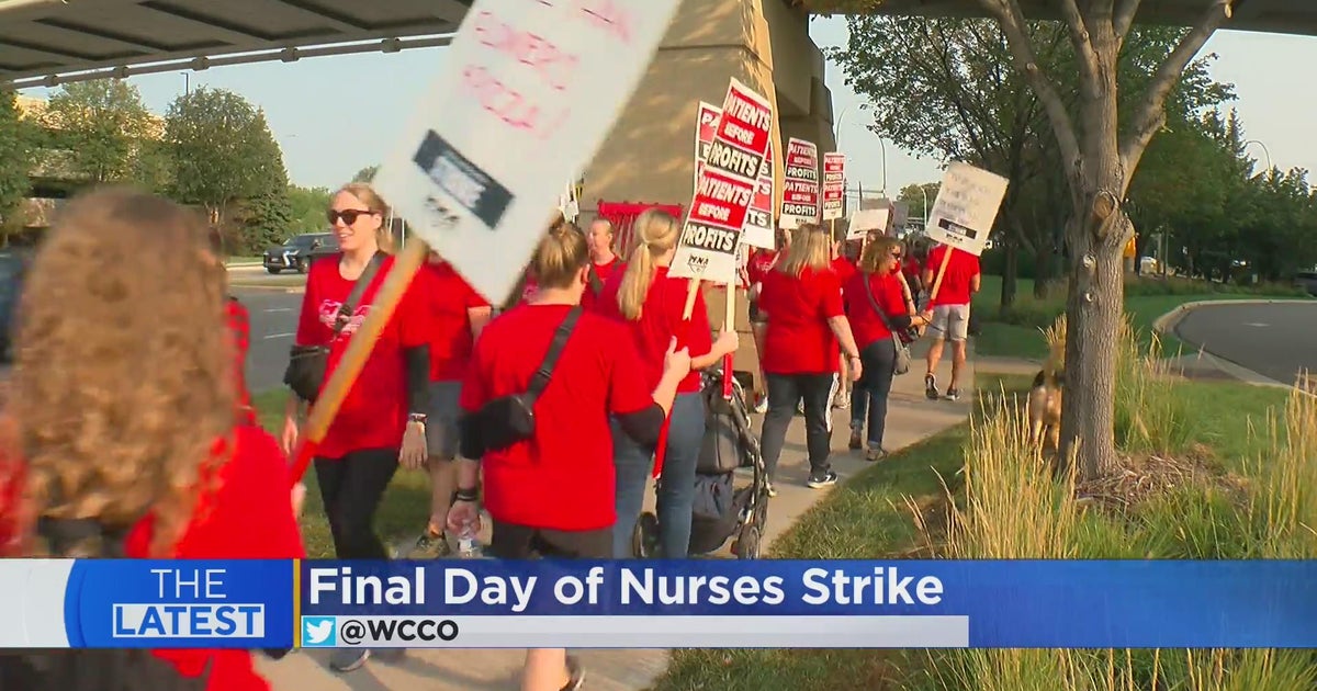 15K Minnesota nurses near end of 3-day strike - CBS Minnesota