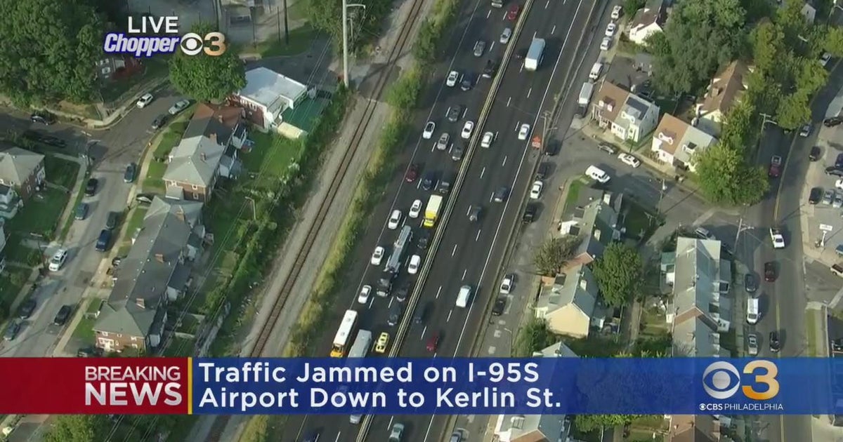 Traffic jammed on I-95 from International Airport down to Kerlin Street ...