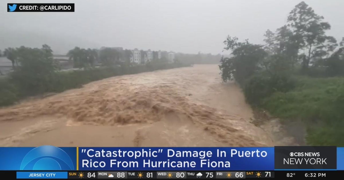 All of Puerto Rico without power due to Hurricane Fiona - CBS New York