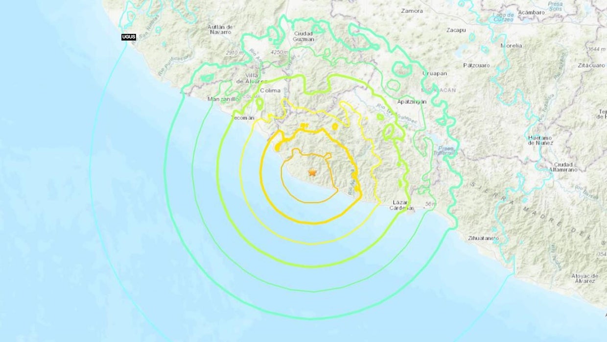 Magnitude 7.6 earthquake shakes Mexico's Pacific coast; 1 dead - CBS ...