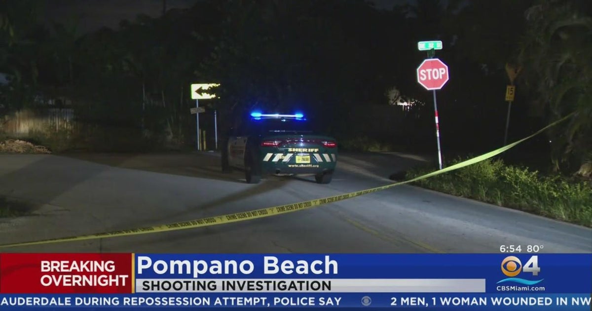 One person injured in Pompano Beach shooting - CBS Miami