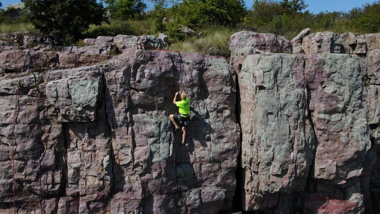 Where better to go rock climbing than Minnesota's Rock County? - CBS ...