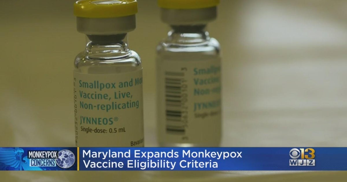 Monkeypox vaccine eligibility expanded in Maryland - CBS Baltimore