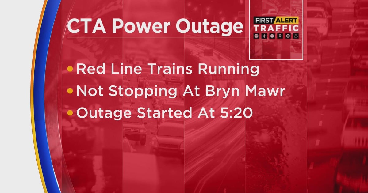 CTA Red Line trains not stopping at Bryn Mawr due to power outage - CBS ...