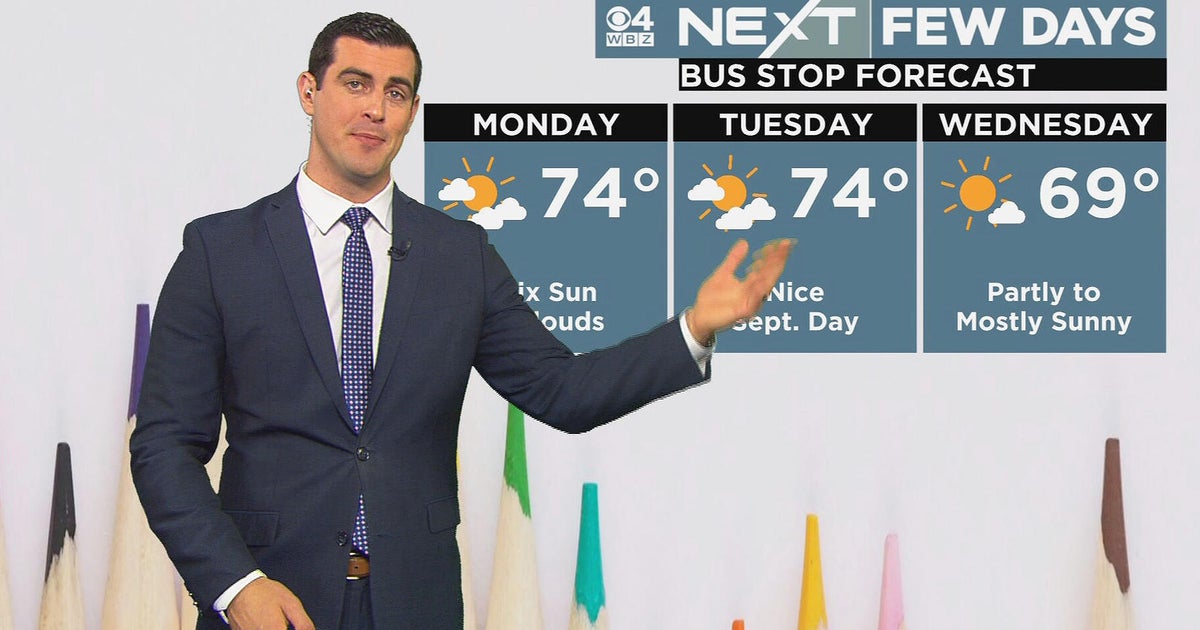 Next Weather: WBZ mid-morning forecast for September 26 - CBS Boston