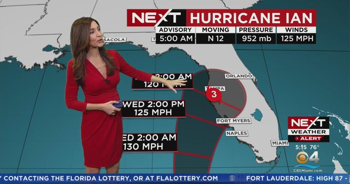 Tracking Hurricane Ian 9/27/2022 5AM - CBS Miami