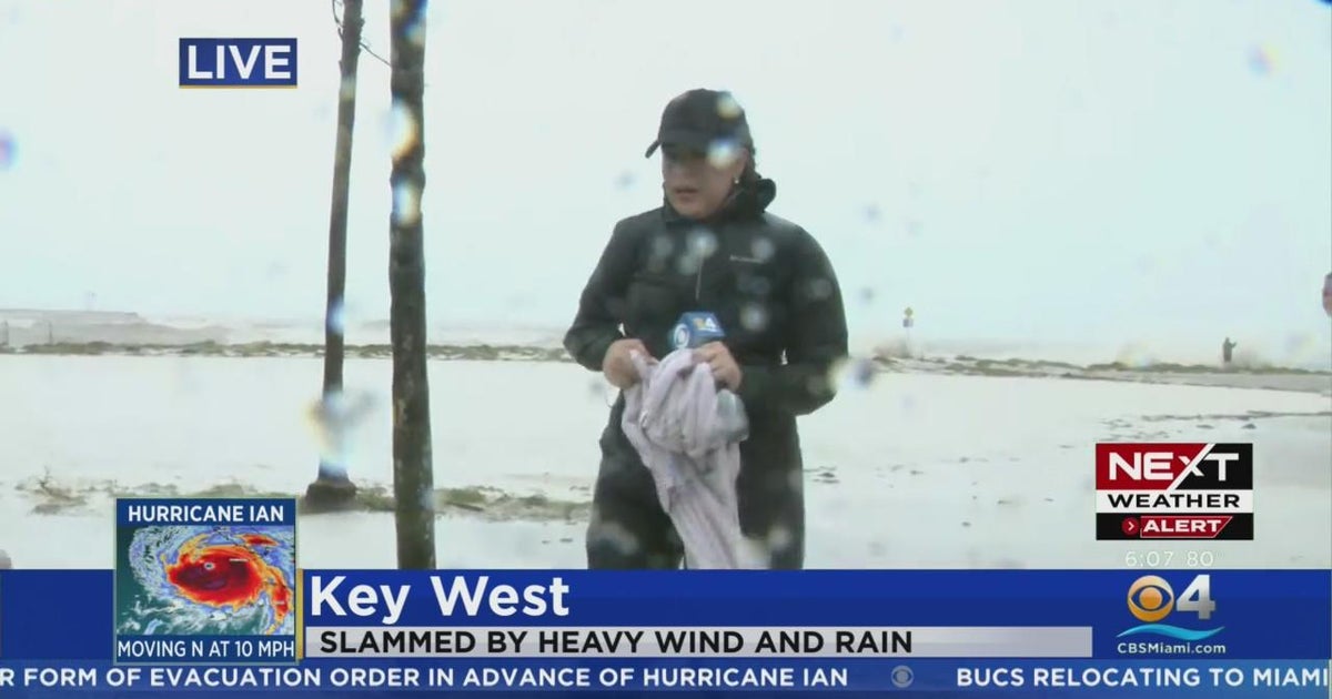 Key West slammed by heavy winds, rain of Hurricane Ian - CBS Miami