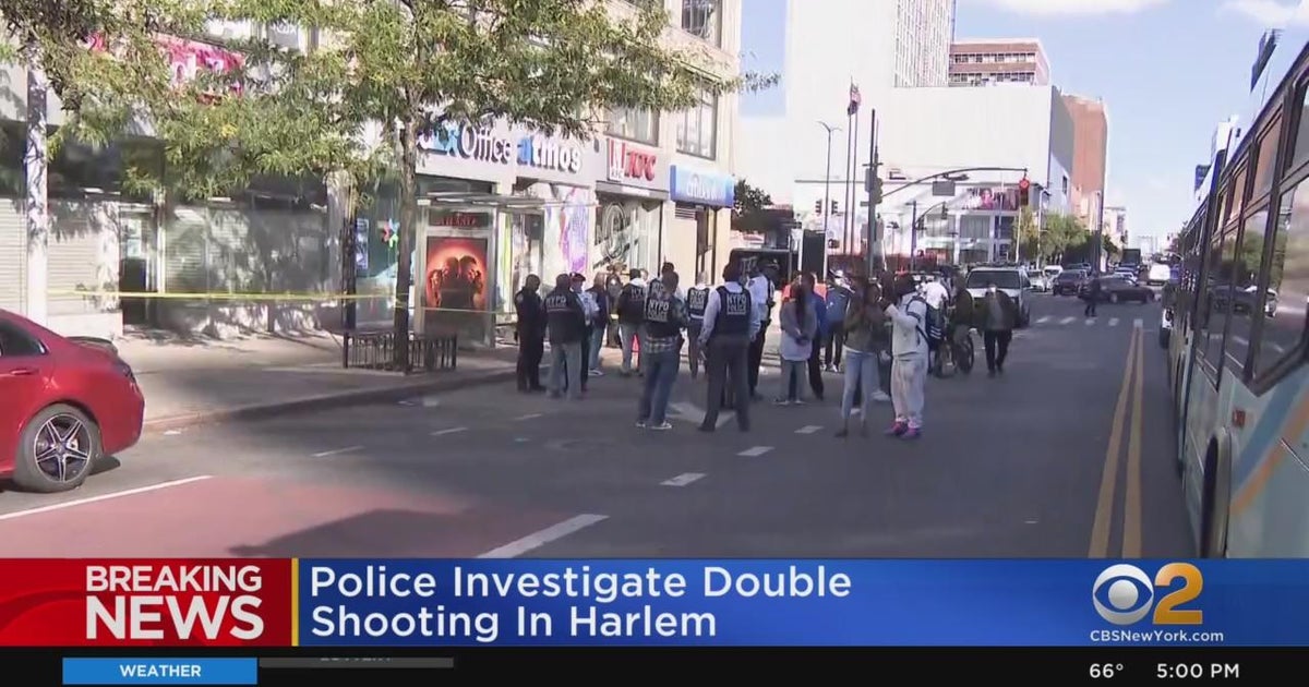 Police investigate double shooting in Harlem near Apollo Theater - CBS ...
